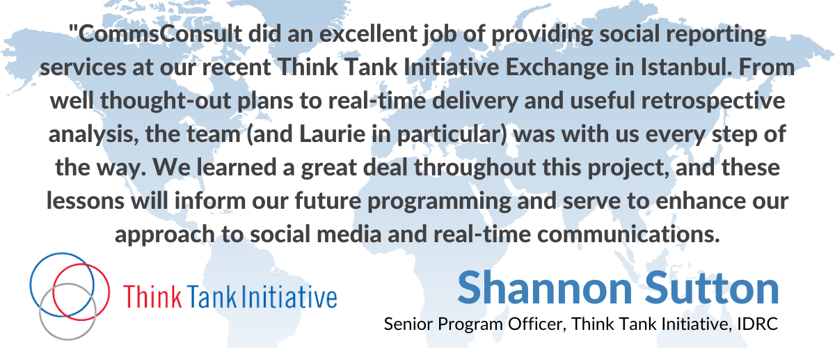 Think Tank Initiative Exchange, 2015 – CommsConsult
